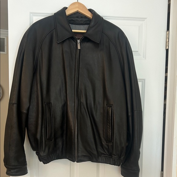 Johnston & Murphy | Jackets & Coats | Johnston Murphy Dark Leather ...